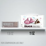 Hershey's Hugs Milk Chocolate and White Creme Candy, Striped Foil, 11 ...