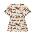 Binienty Aquatic Animal Pattern Medical Scrubs for Women Breathable V ...