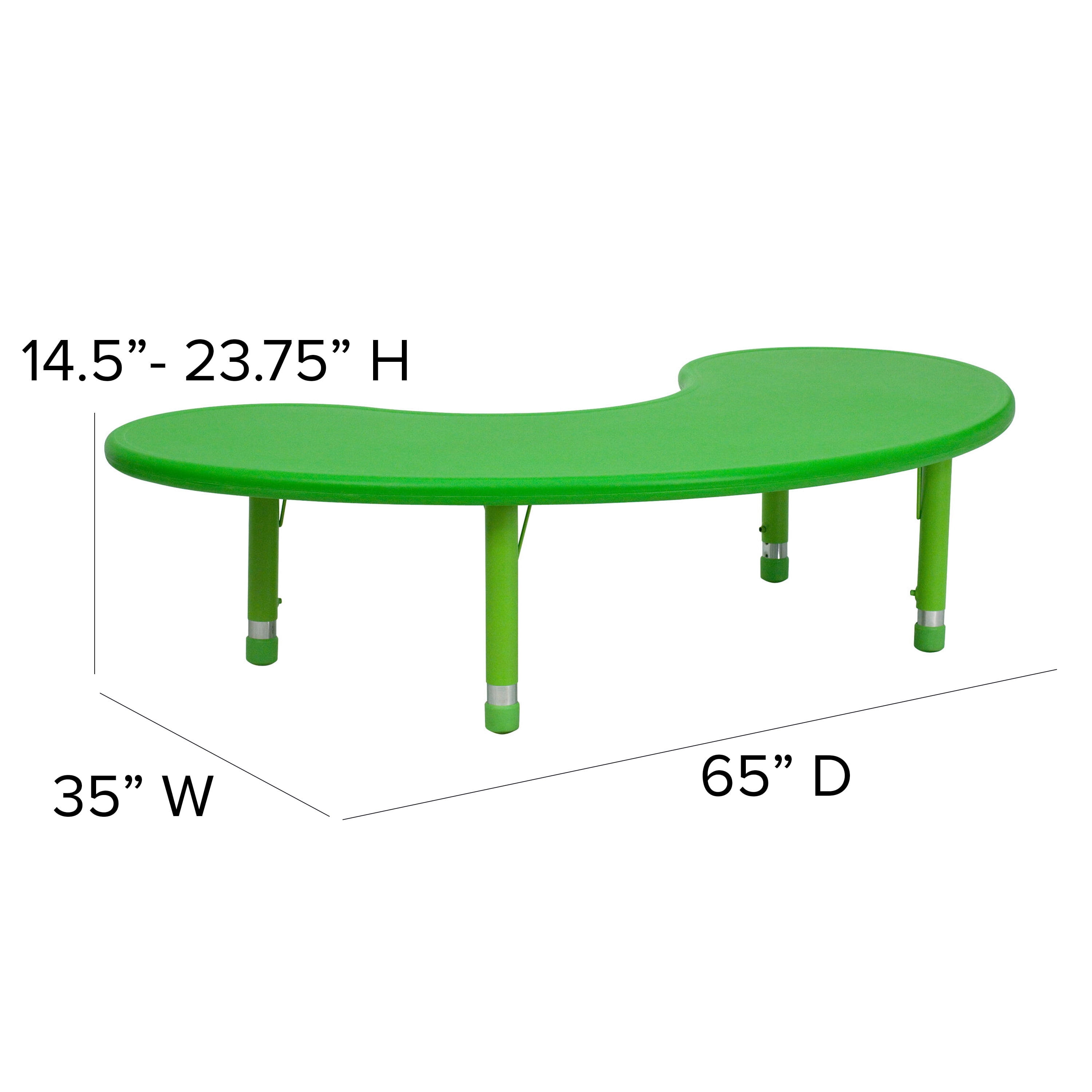 Half Moon Classroom Table