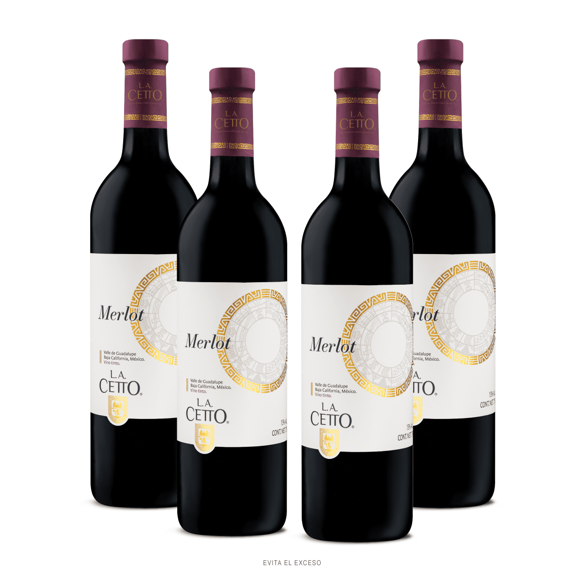 Vino Tinto Merlot L. A. Cetto 750ml Paquete de 4 Botellas | Walmart en ...