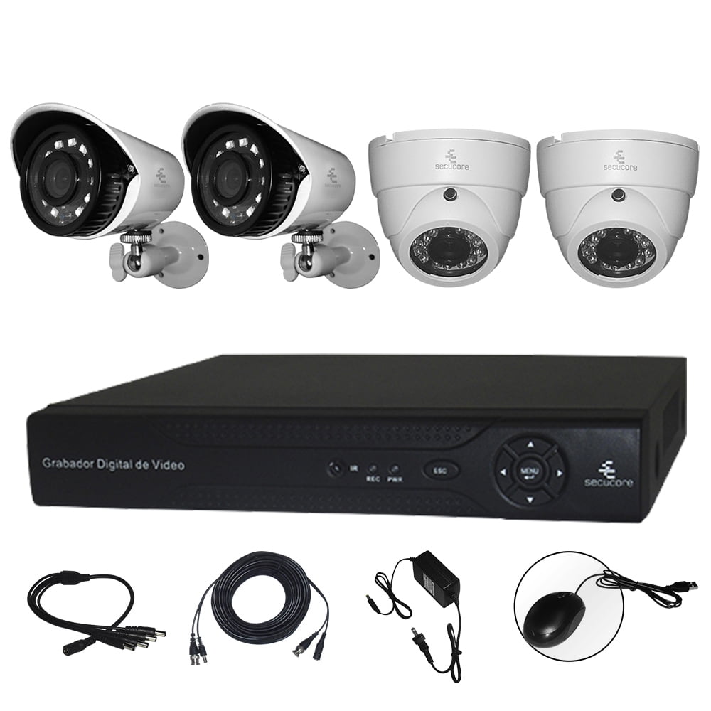 Kit Cctv Ahd Video Hd Dvr KITEAH041080BDA 4 Camaras Con Microfono Audio ...