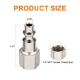 25pcs Industrial Air Plug 1/4" NPT Female High Flow Quick Connect Air ...