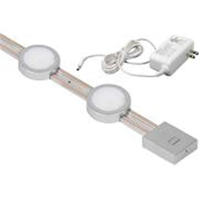 Snap-on LED Round Puck 3000K - Silver - Walmart.com