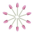 TMAX 10 pc 8 mm (5/16 Inch) Bullet Pink Aluminum Oxide Mounted Stone ...