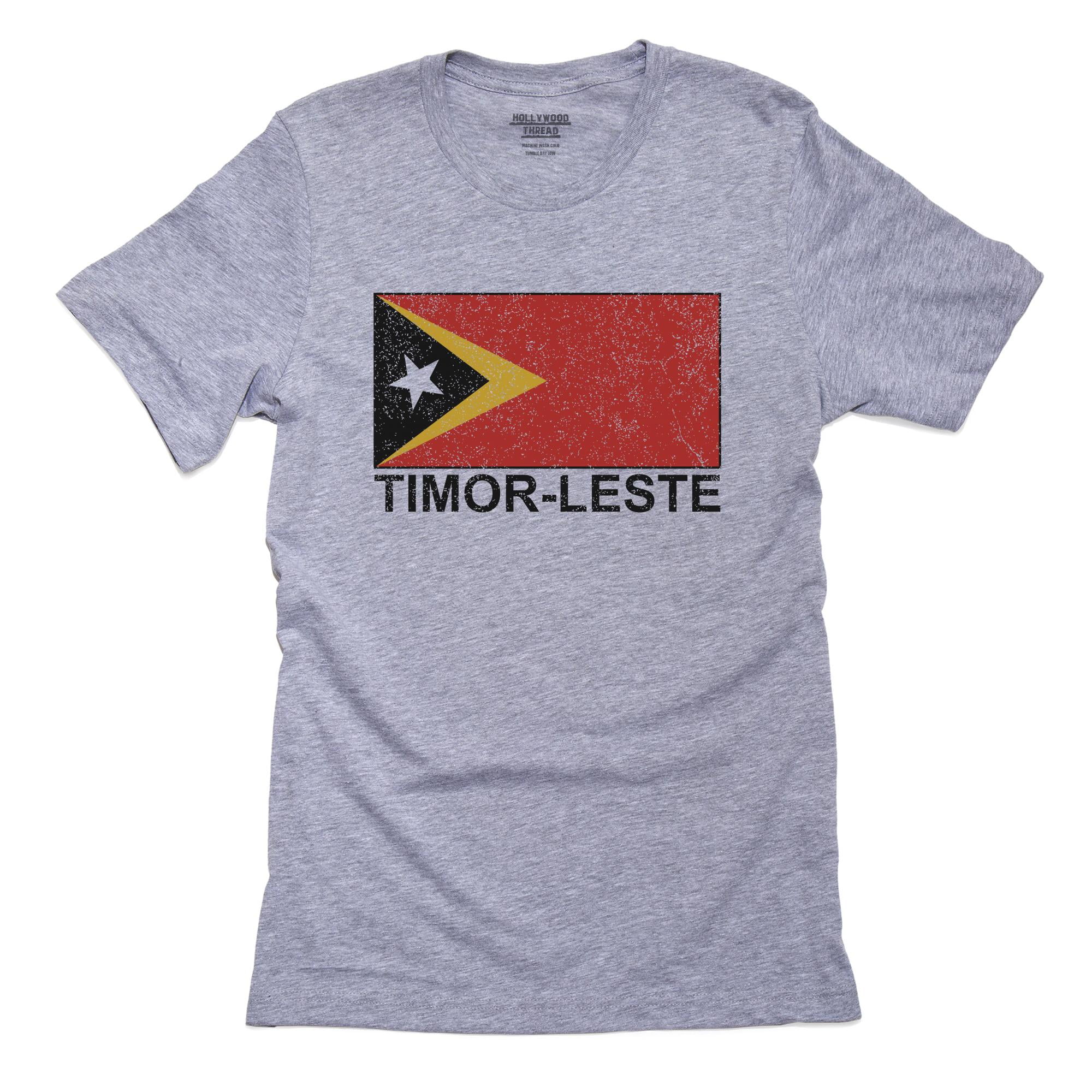 Timor-Leste Flag - Special Vintage Edition Men's Grey T-Shirt - Walmart.com