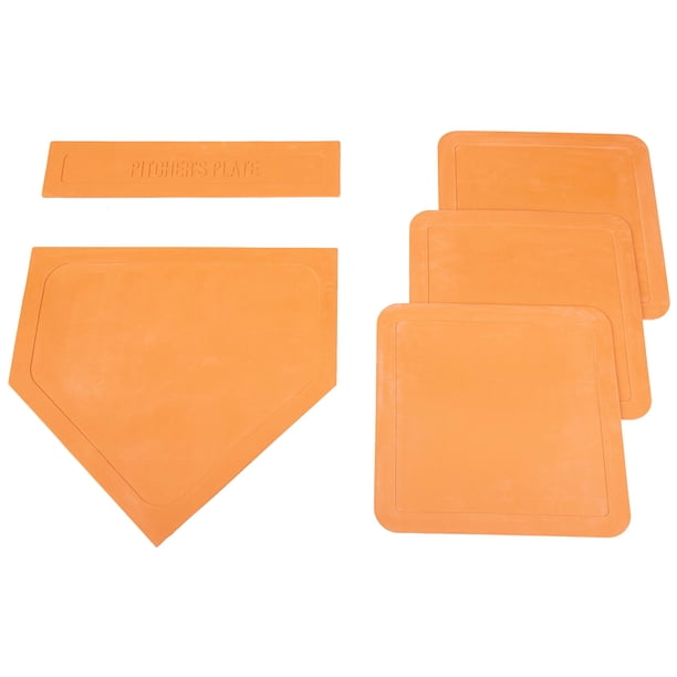 Bases Throw Down Bases BSN de color naranja (5 piezas) para sóftbol y ...