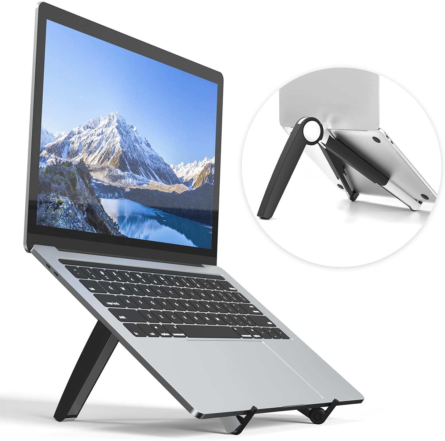Laptop Stand for Office Desk Adjustable Ergonomic Portable Aluminum ...