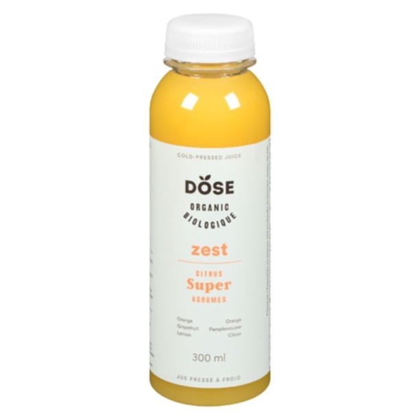 Dose - Organic Zest Juice (Orange Grapefruit Lemon), 300ml - Walmart.ca