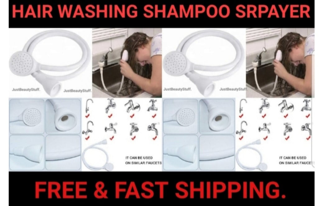 PORTABLE HAIR WASHING SINK SHAMPOO SPRAYER HOUSE-BATHE PET & BABY ...