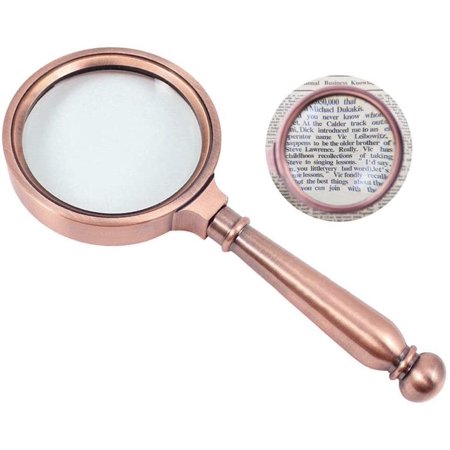 X10 Handheld Magnifier Reading Magnifying Glass Optical Lens Loupe ...