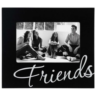 Malden Int Designs 4x6 Platform Expressions Picture Frame Friends MDF ...