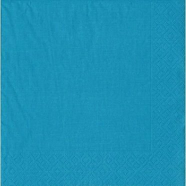 Paper Lunch Napkins 8603L Grosgrain 20pk Turquoise - Walmart.com