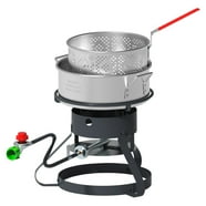 Fryin' Saucer Outdoor Portable Propane Deep Fryer, Gas Outside Cooker ...