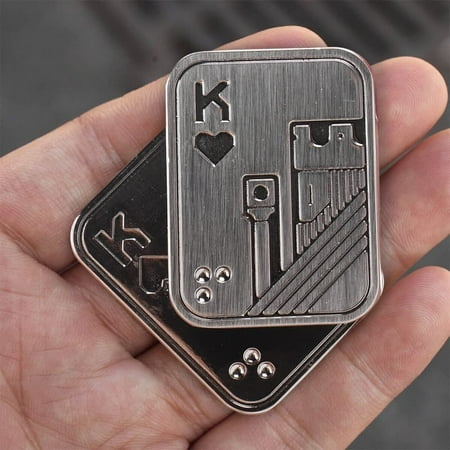 XGBB Metal Poker Fidget Slider EDC Adult Fidget Toys ADHD Autism ...