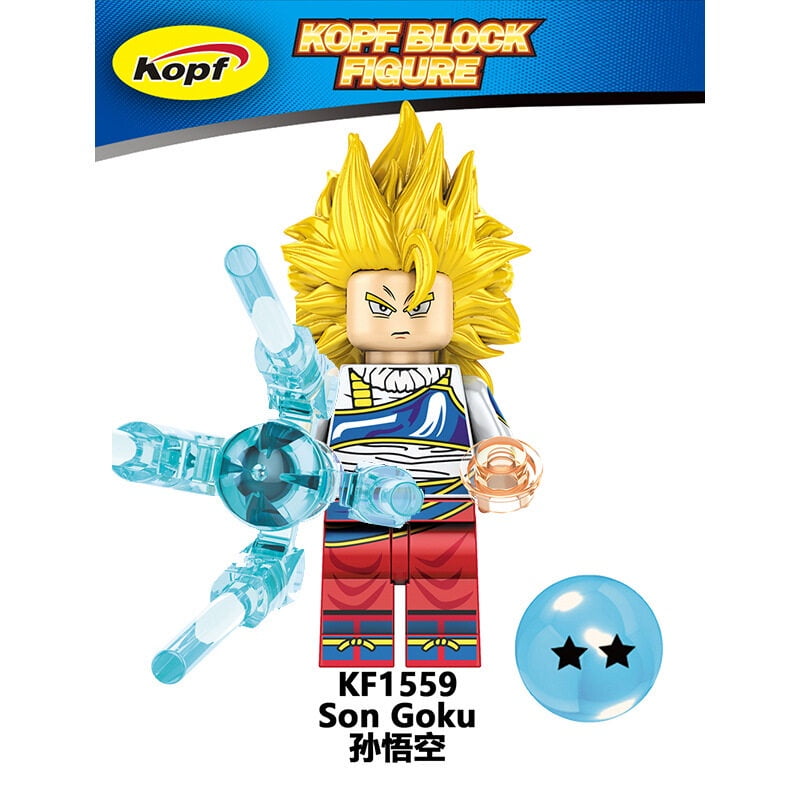 Minifiguras Lego Dragon Ball Z Super Saiyan Son Goku Vegeta Bloques De ...