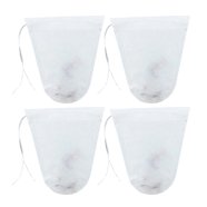 Disposable 100Pcs Mesh Drawstring Tea Bags, Heat Seal Loose Leaf Filter ...