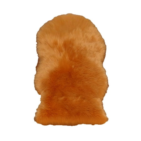 Sheepskin rug, white pile rug, machine washable long hair rug, bedroom ...