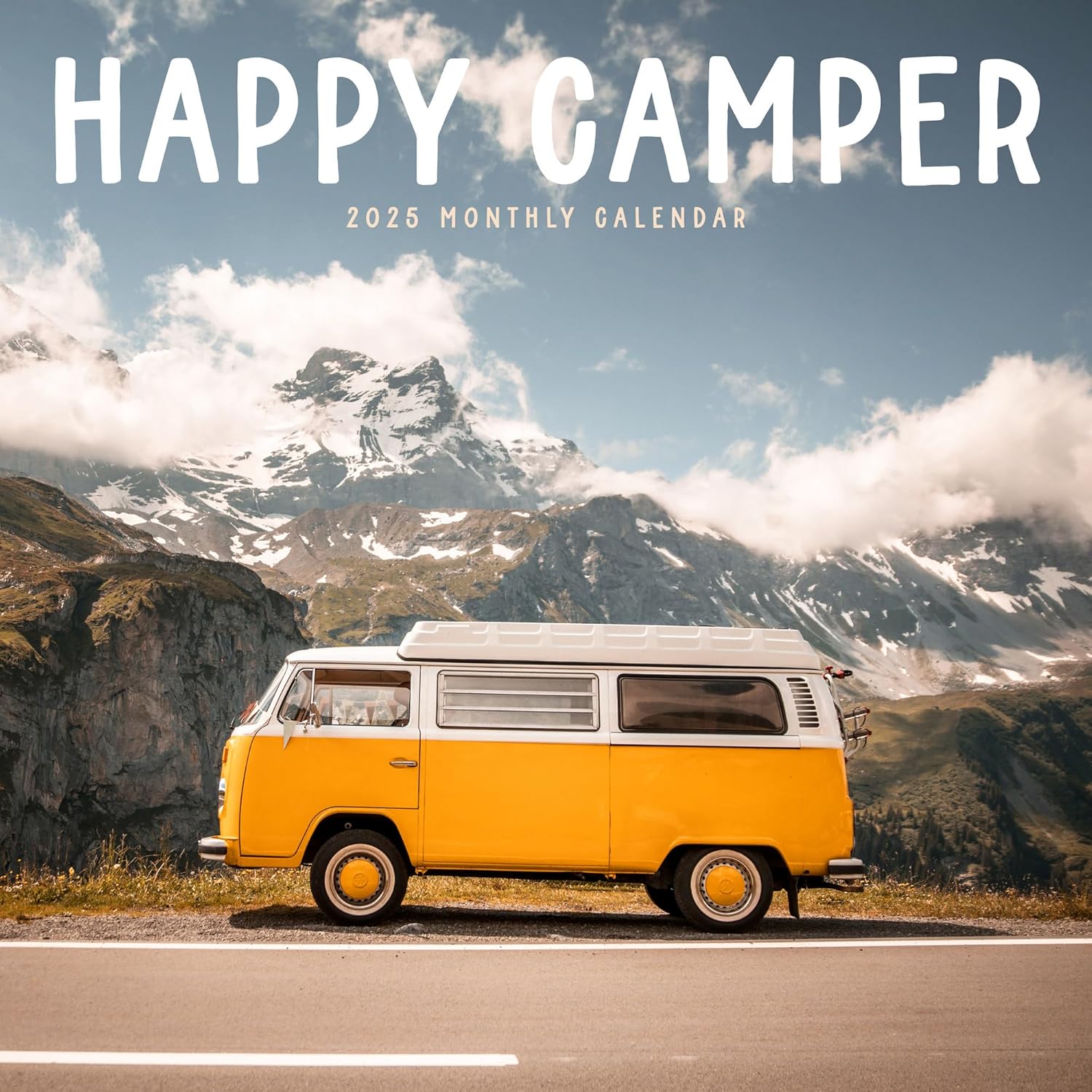 shiyou-Happy Camper Calendar 2025 | 12" x 24" Camper Travel Wall ...