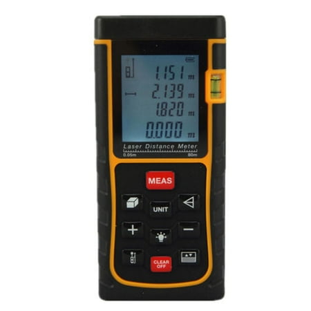 80m 262ft Precision Digital Laser Distance Meter Rangefinder Measure ...