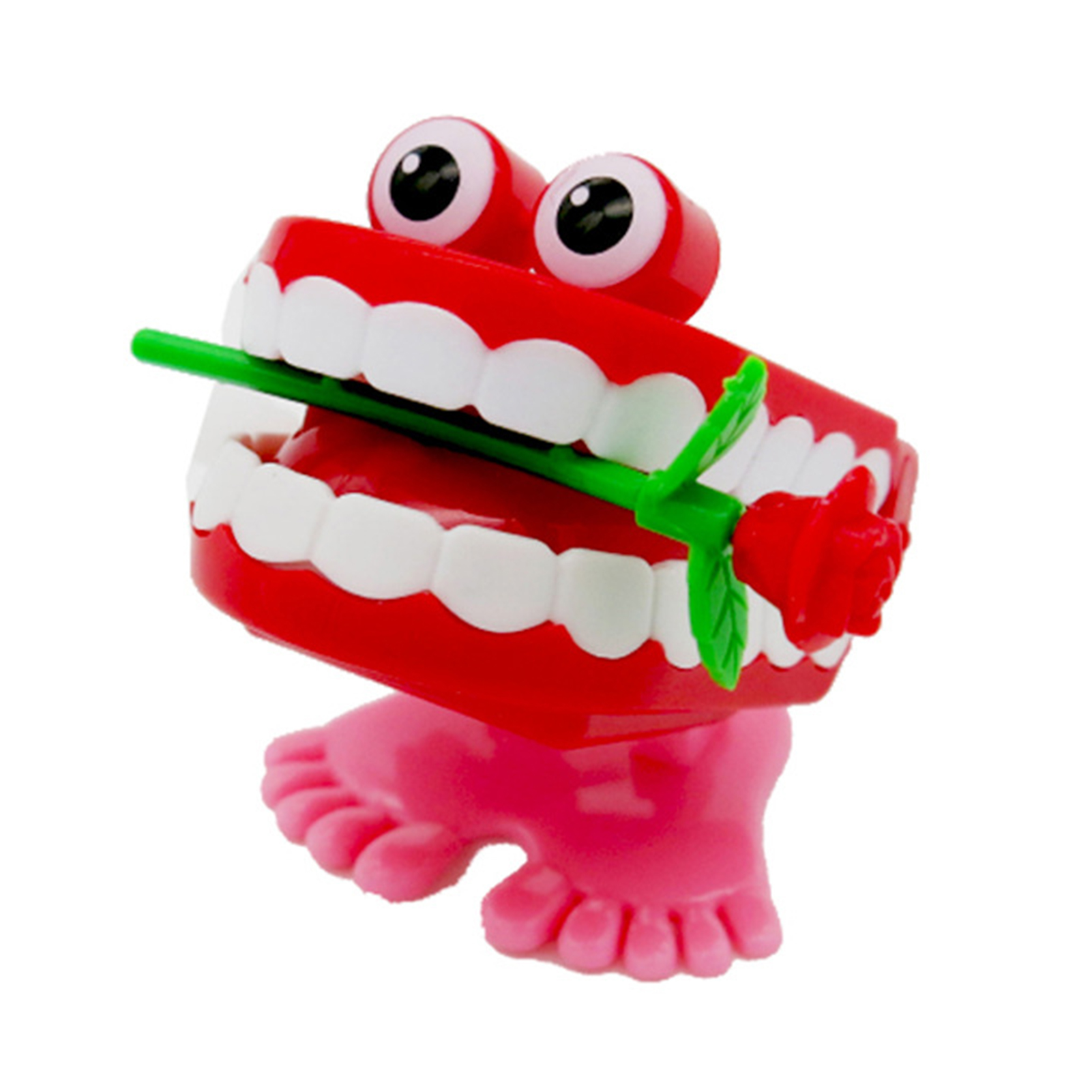 Lohuatrd Clockwork Toy Creative Shape Big Eyes Jumping Denture ...