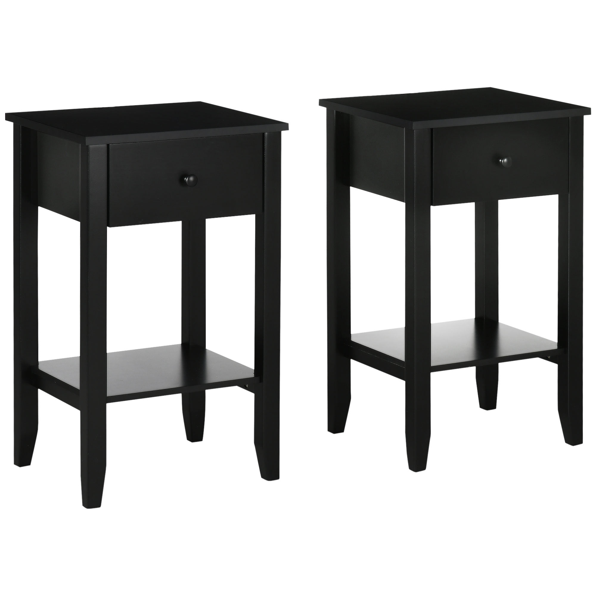 Click here for Homcom Side Table Set Of 2  End Tables With Drawer... prices