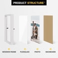 4x6 Double Picture Frame Wooden Hinged Photo Frame Definition Glass ...