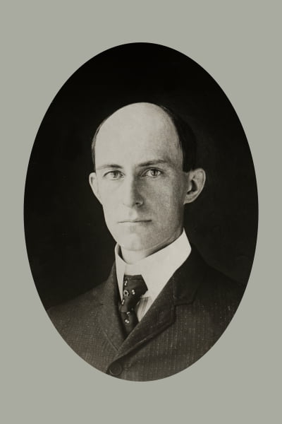 Print: Wilbur Wright, Age 38, Head And Shoulders, About 1905; One Of ...