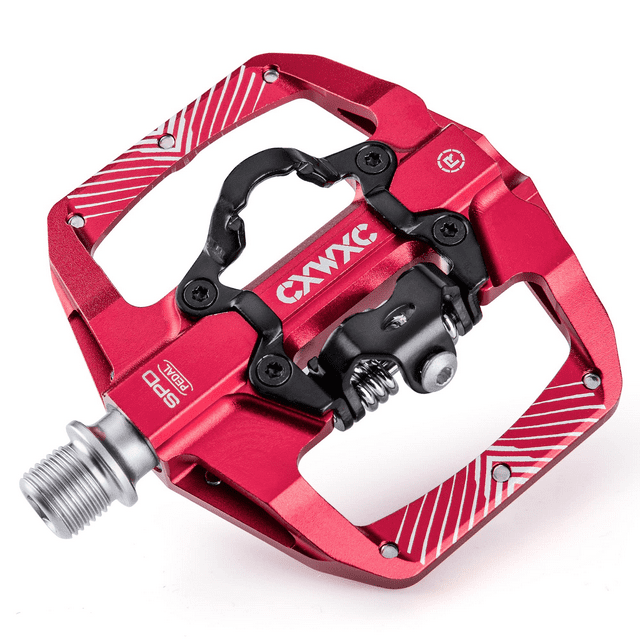 Mountain Bike Pedals Dual Function - Dual Sided Pedals Plat & SPD ...