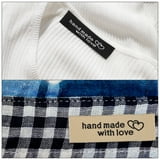 20pcs Handmade with Love Sewing Labels Embroidered Label Tags for Sew ...