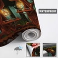 Modern Wallpaper Murals 3D Illustration forest night flashlights ...