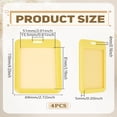 4Pcs Plastic ID Card Holders Photocard Holder with Slide Back Case ...