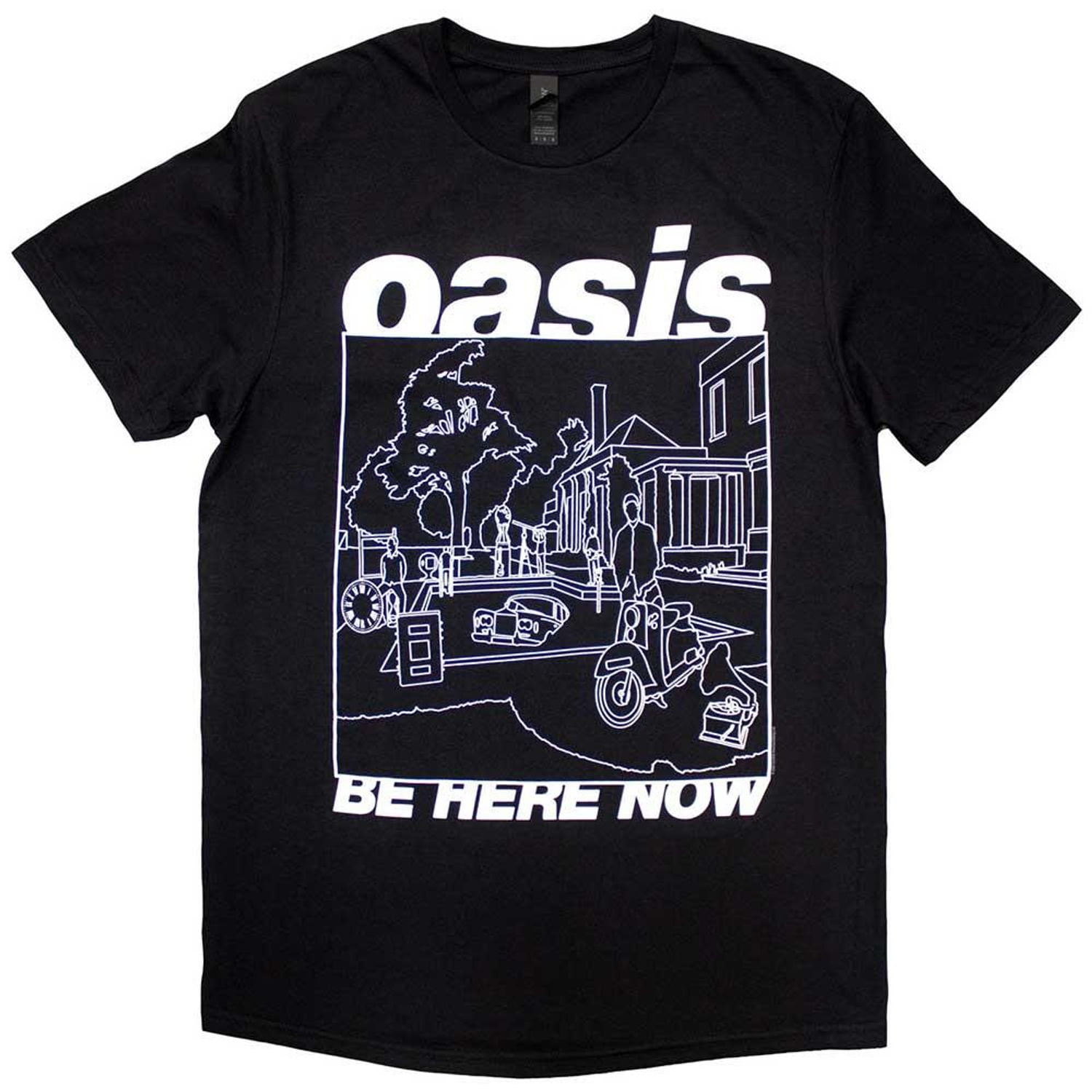 Click here for Oasis Adult Be Here Now Line Drawing T-Shirt S prices