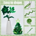700PCS Green Series Pipe Cleaner Craft Set 7 Colors 11.8inch Long Velvet Fuzzy Sticks for ...