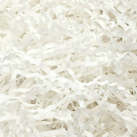 PKGSMART 0.5 LB White Crinkle Cut Paper Shred Filler for Packing and ...