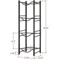 4 Tier Black Water Cooler Jug Rack, 5 Gallon Water Jug Holder Heavy ...