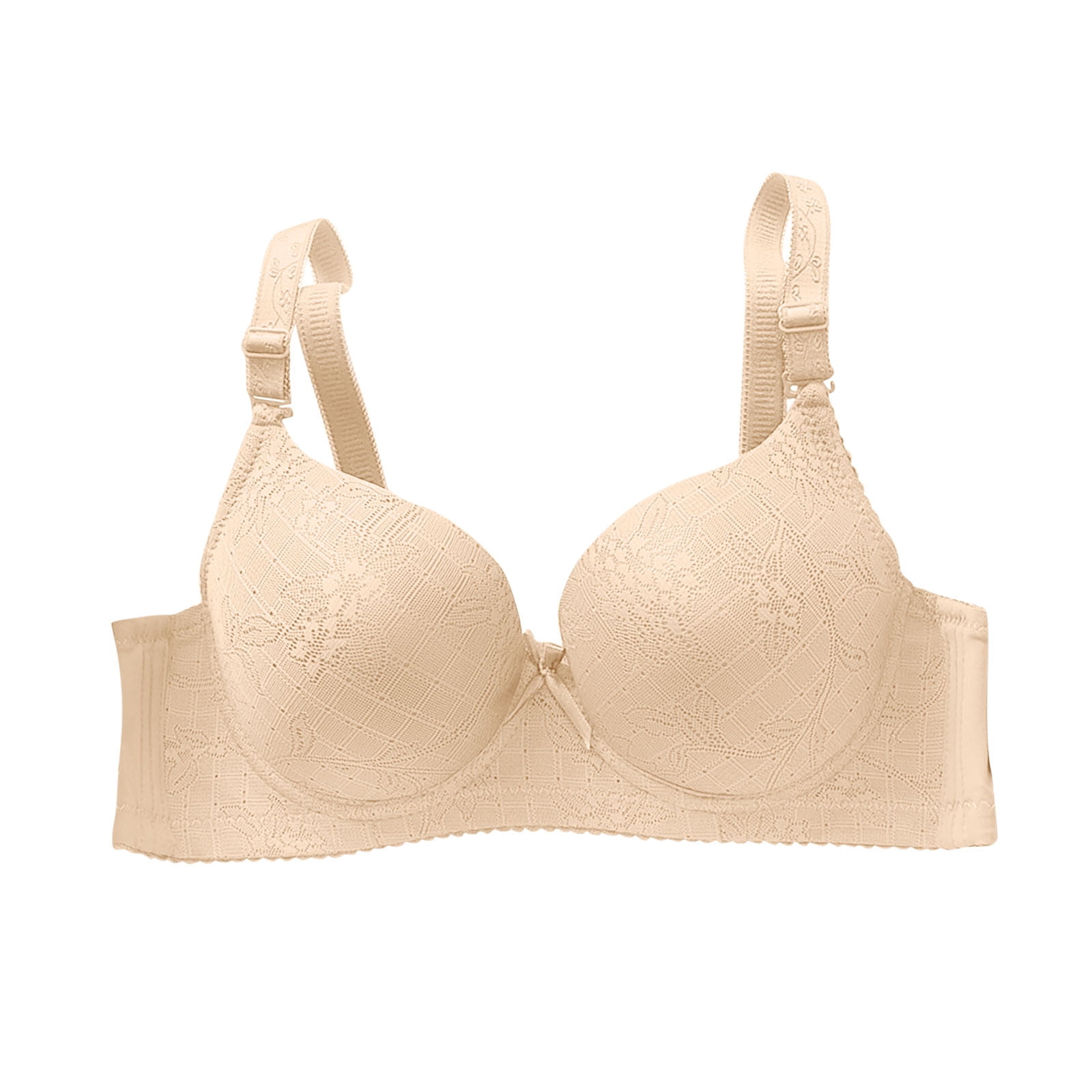 Click here for Wrkekc Wireless Bras For Women Solid Color Backles... prices