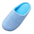 Womens Cotton Lightweight Home Slippers With Memory Foam, Washable ...