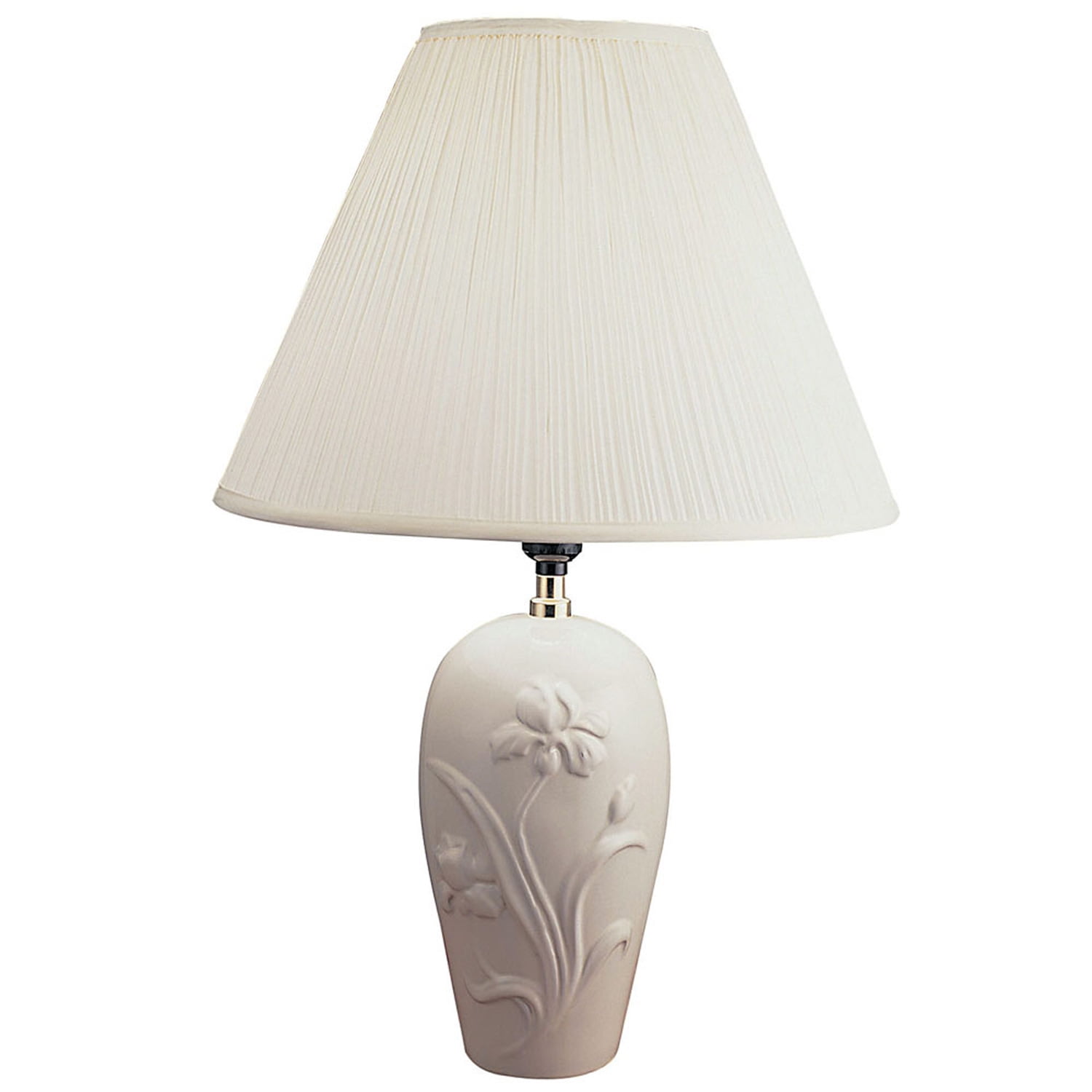 ORE International 26" Ceramic Table Lamp - Ivory-Color:Ivory - Walmart.com