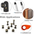90 Sets Bronze Chicago Screws Leather Assorted Kit ，6 Sizes of Screw ...