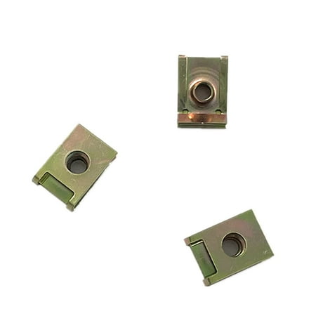 30 Pcs M6 6mm Clamp Fastener Screw Nuts Kits U Clips Zincification ...