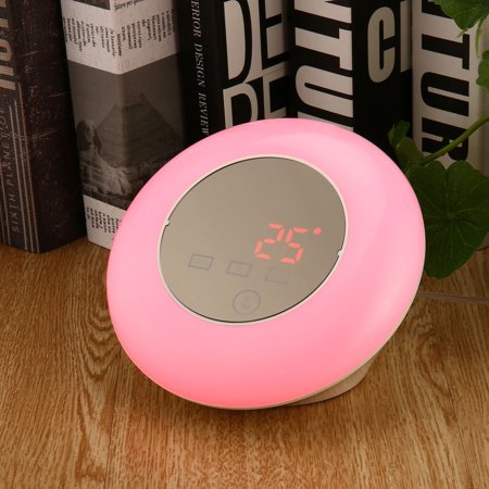 2018 NEW TS-S23 RGB LED Mirror Clock with Touch Screen Alarm & Snooze ...