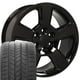 OE Wheels 20 inch Black 5652 Rims & Goodyear Tires Set Fit Specific GM ...