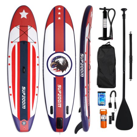 10 Ft Inflatable Stand Up Paddle Board Kit SUP Pump Backpack Surfing ...