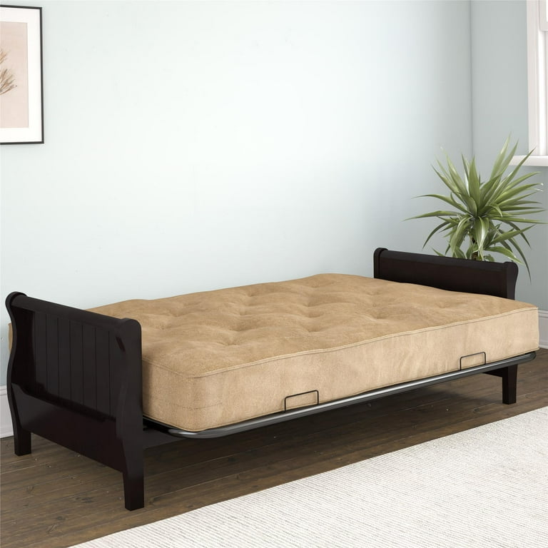 DHP 8 Inch Independently Encased Coil Futon Mattress Oatmeal Linen