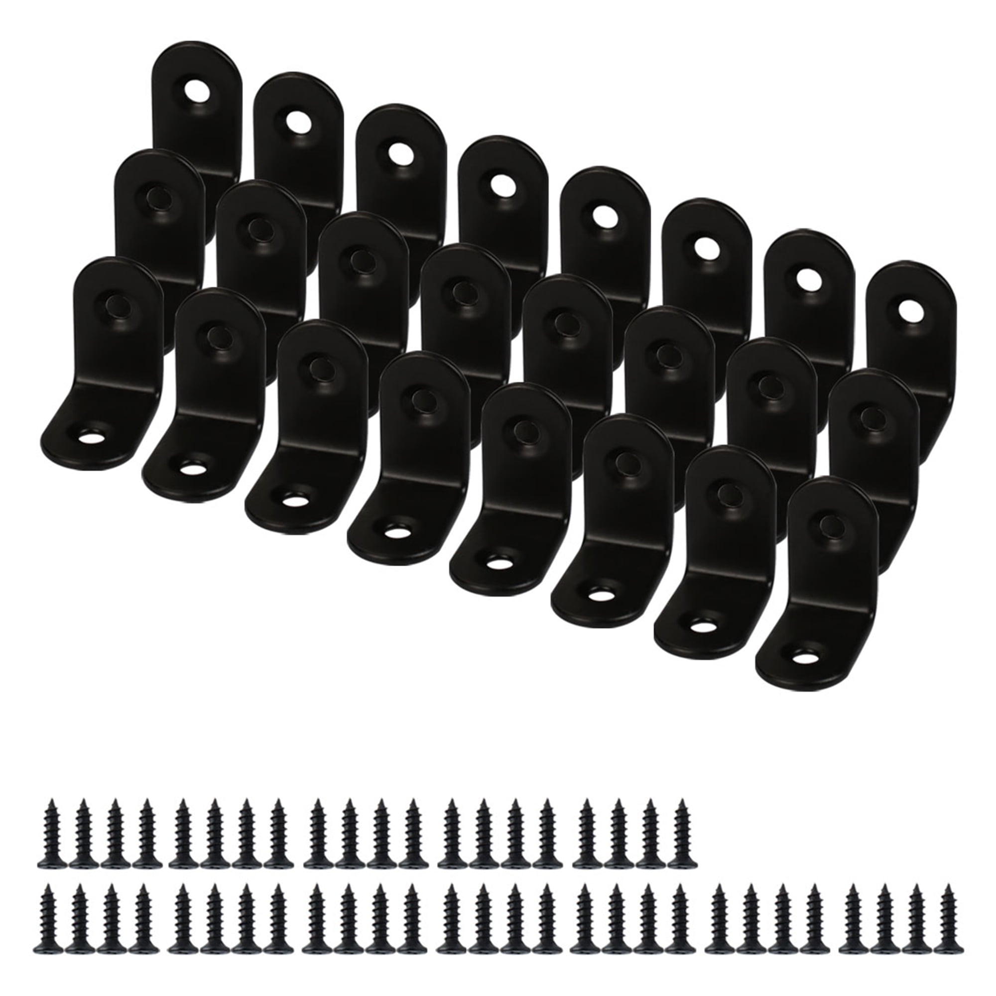 25 x 25mm Angle Bracket Stainless Steel Black L Shaped Angle Brackets ...
