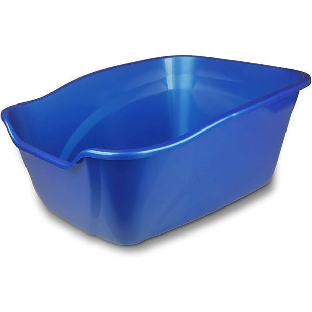 Blue - Giant High Sides Cat Litter Pan (Colors may Vary) - Walmart.ca
