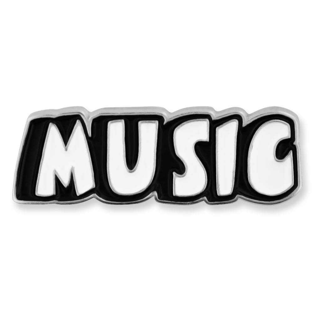 The Word Music In Bubble Letters