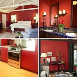 Ababoorty Red Contact Paper for Cabinets 80"X15.8" Red Wall Paper Roll ...