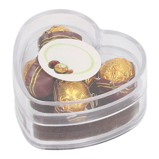 Miniature Chocolate Model, Heart Box Packaged High Simulation 1:12 ...