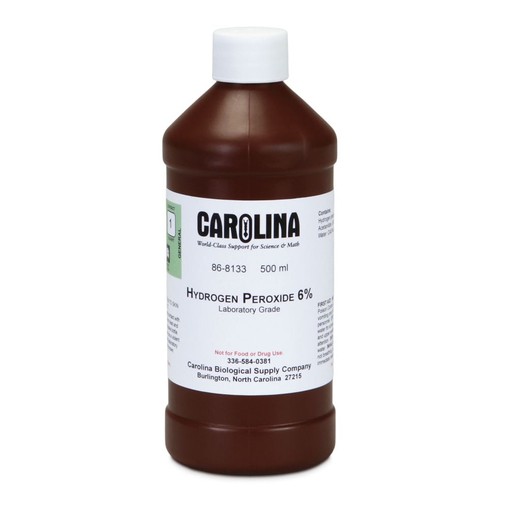 Hydrogen Peroxide, 6%, Laboratory Grade, 500 Ml - Walmart.com